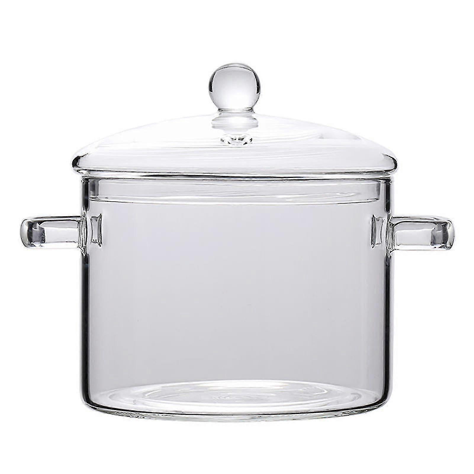 Clear Glass Cooking Stovetop Pots Thicker And Heavier Upgraded Glass ...