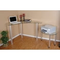 Clear Glass Corner Computer Desk - Walmart.com