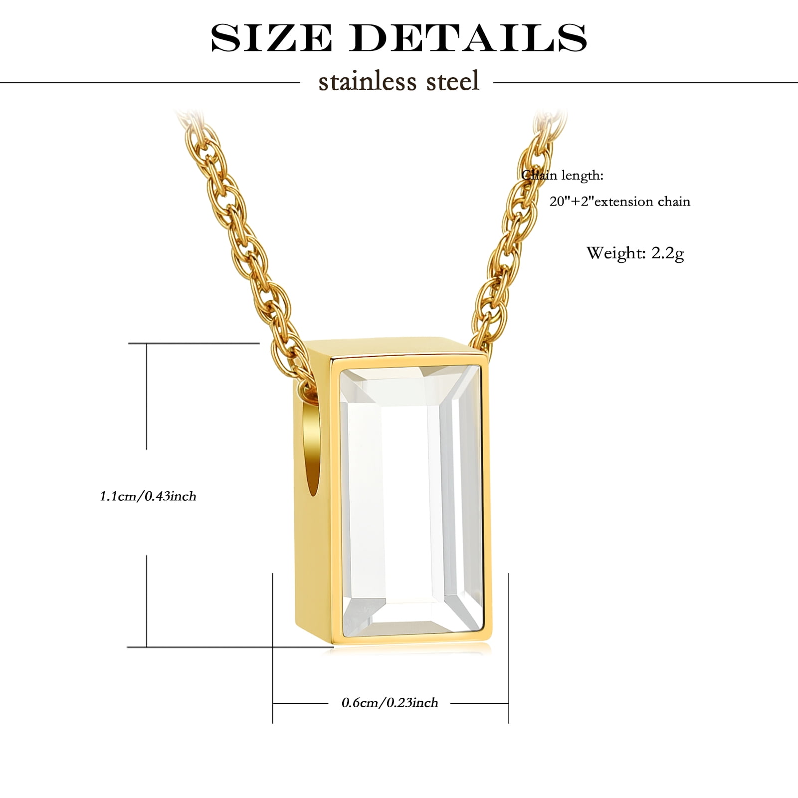 Clear Glass Cube Urn Pendant Memory Necklace for Cremation Ashes Liquid ...