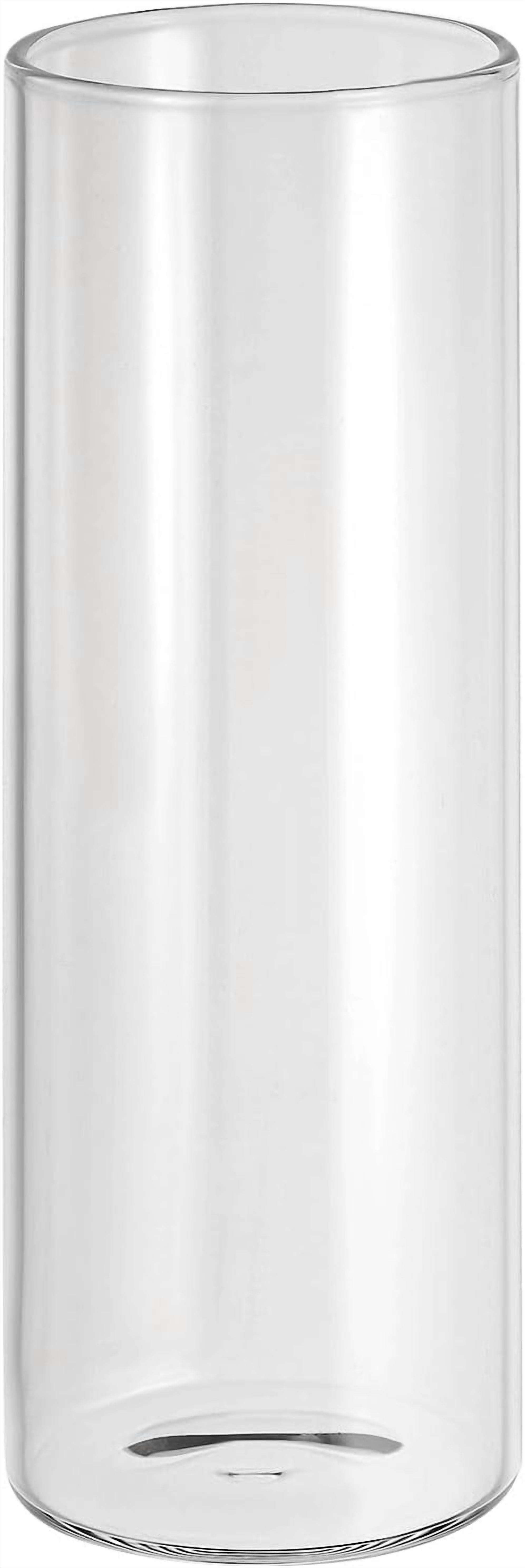 Clear Glass Cylinder Vase, 5.9" Tall and 2" Dia Tabletop Flowers Vase ...