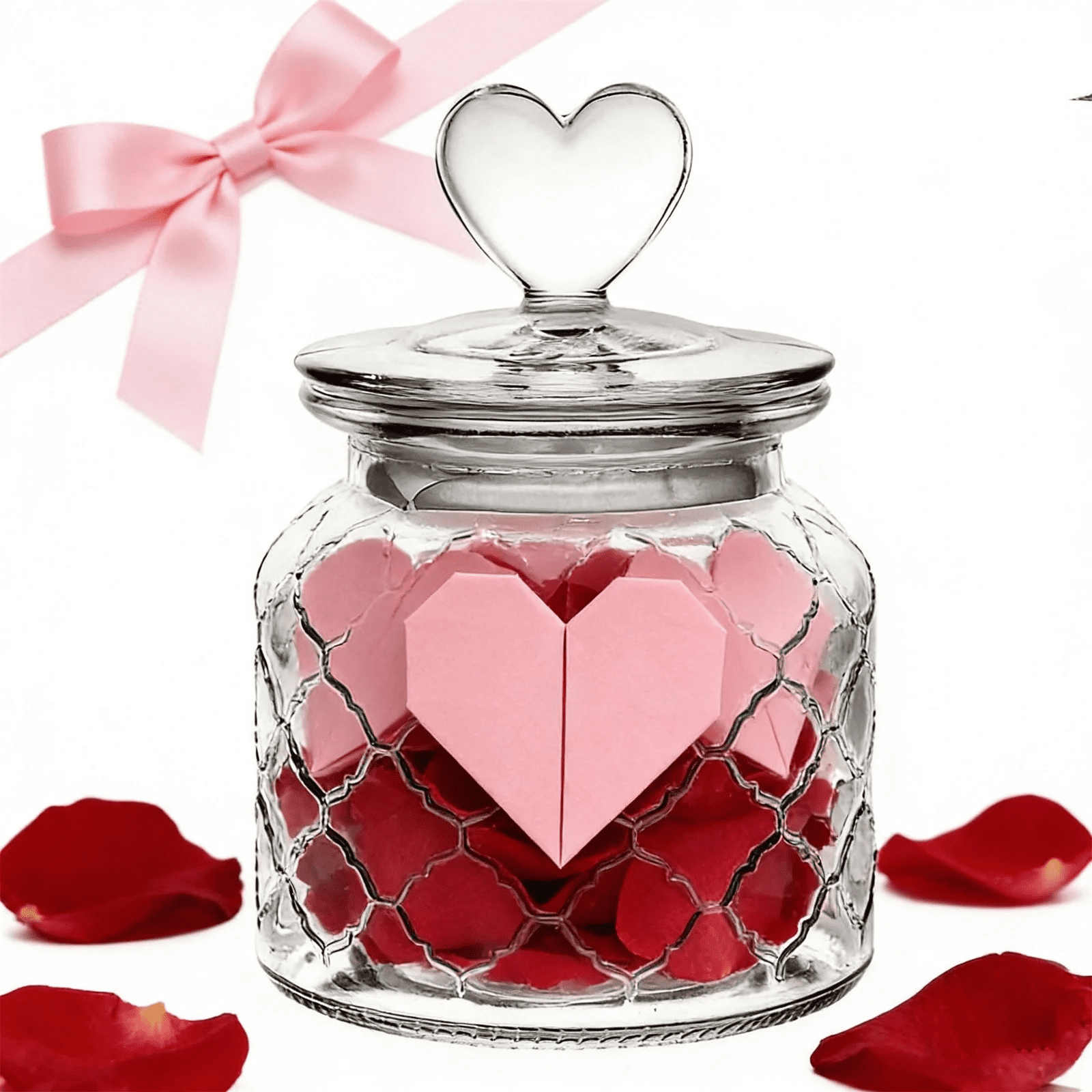 Clear Glass Jar with Lovely Heart-Shaped Handle, Food Storage Glass Jar ...