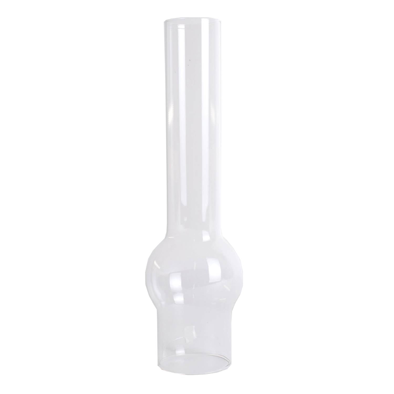 Clear Glass Lamp Chimney, Replacement Hurricane Globe Measures 2 5/8 ...