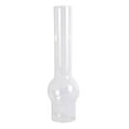 Clear Glass Lamp Chimney, Replacement Hurricane Globe Measures 2 5/8 ...