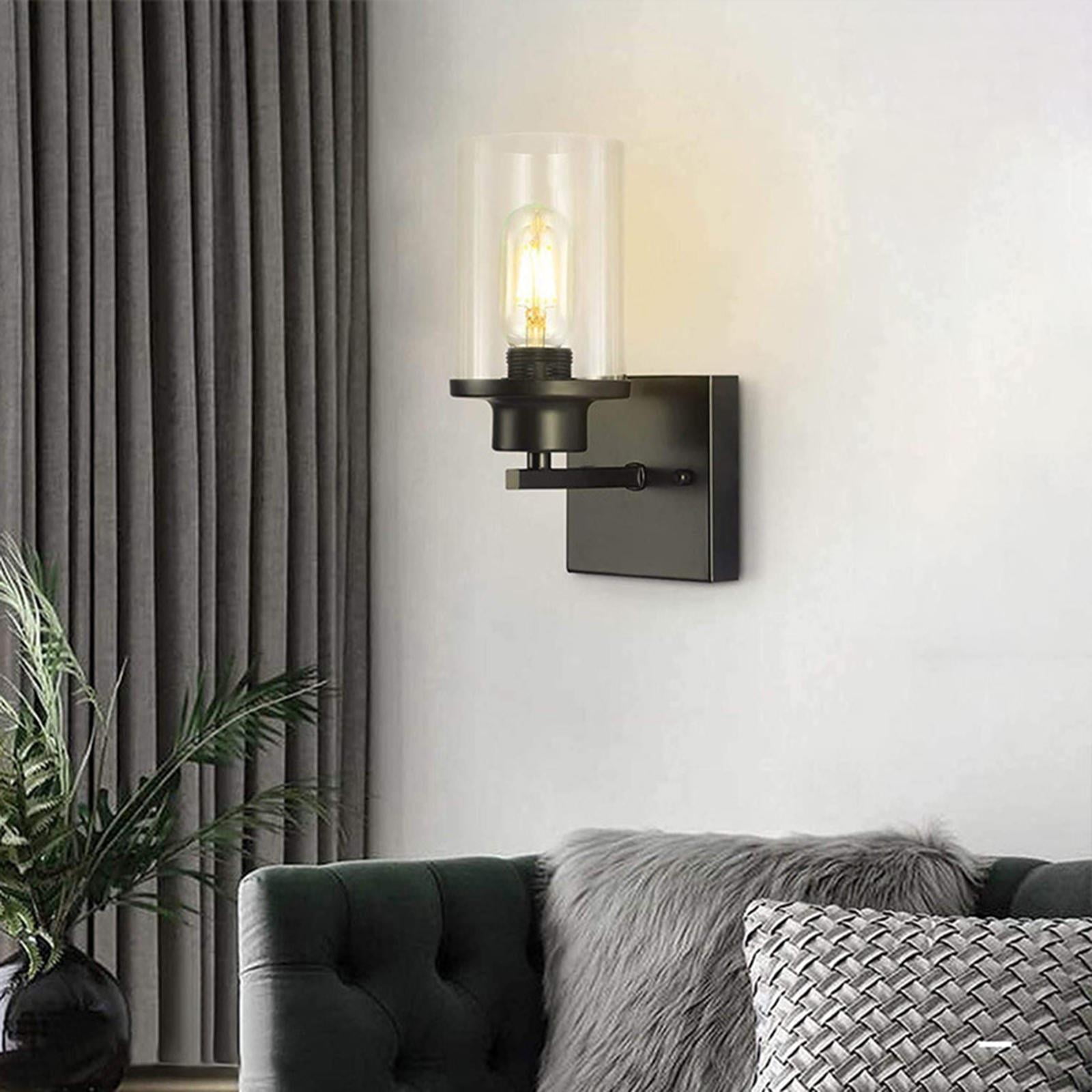 Clear Glass Lamp Shade Decor Light Cover Pendant Lamp Shade Cylinder ...