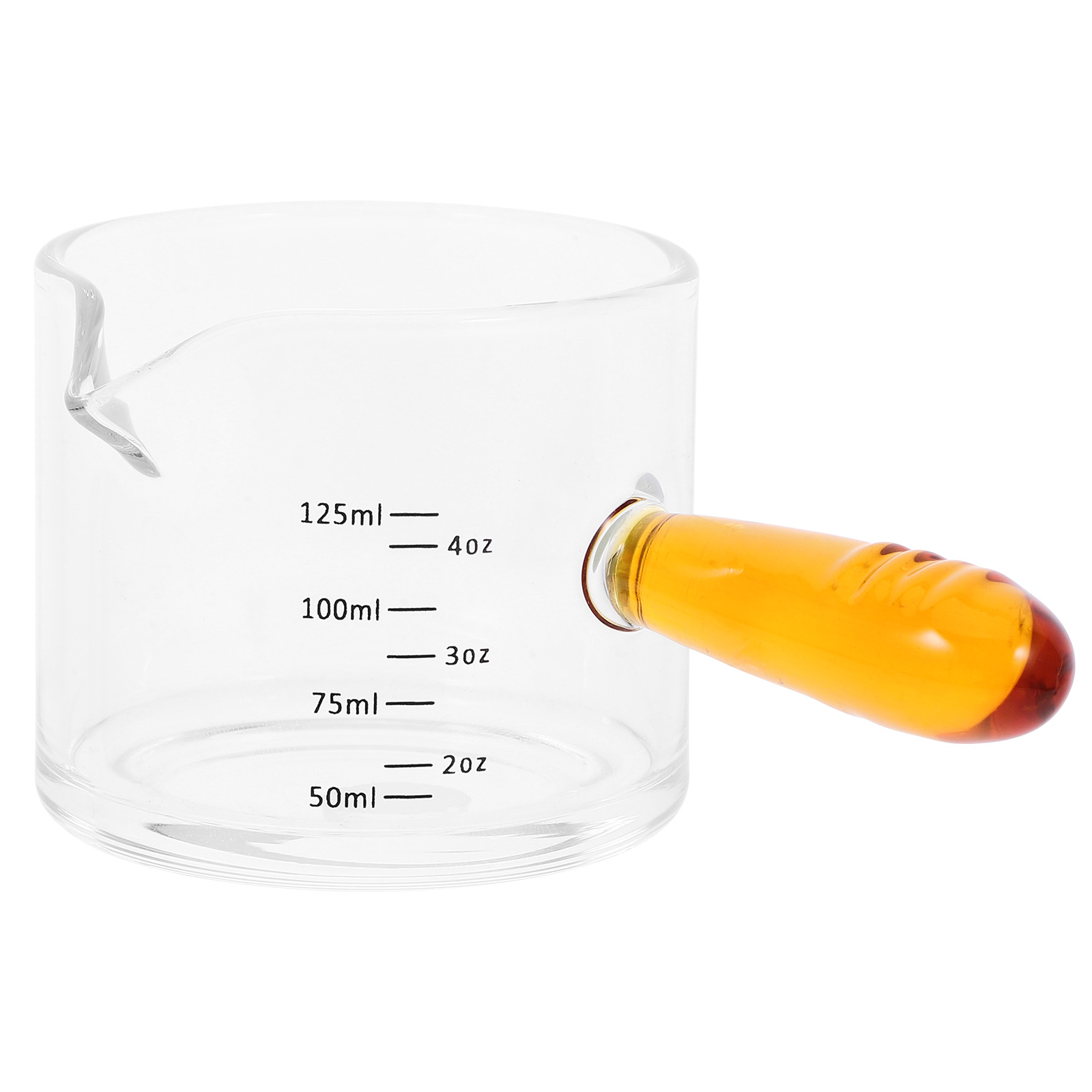 Clear Glass Milk Pitcher Measuring Cup Milk Coffee Creamer Sauce ...