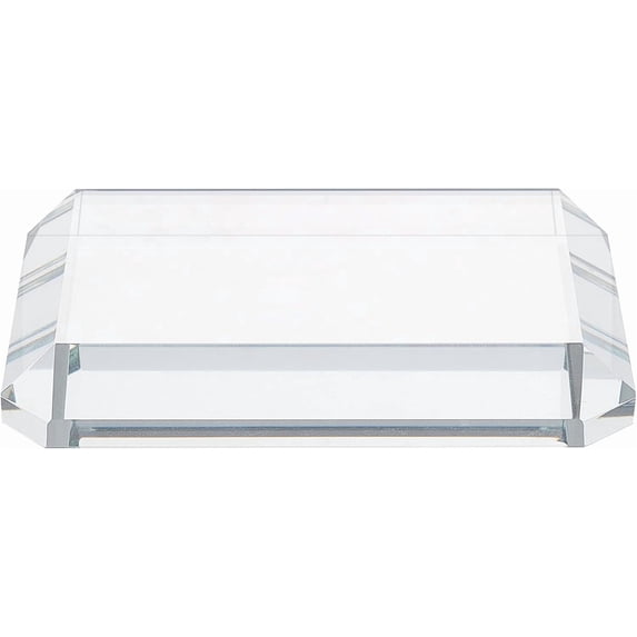 Clear Glass Paperweight Rectangle Glass Paperweights Faceted Blank ...