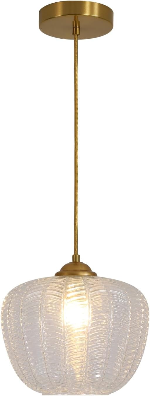 Clear Glass Pendant Lights for Kitchen Island Lighting Fixture with ...