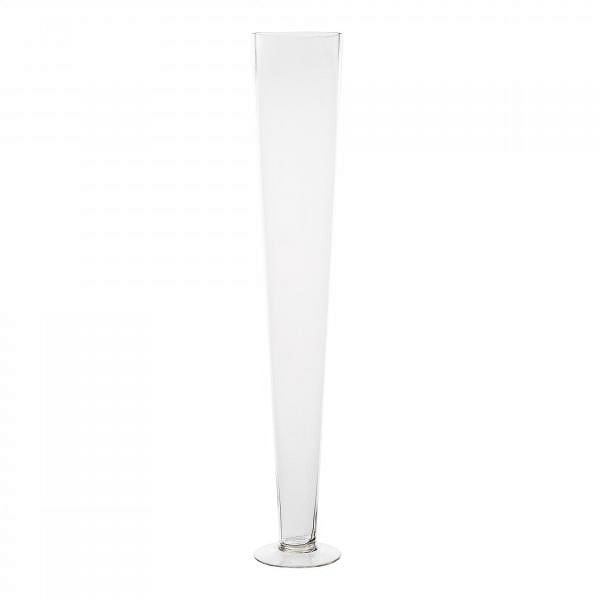 Clear Glass Pilsner Vase 28" - Clear - Walmart.com