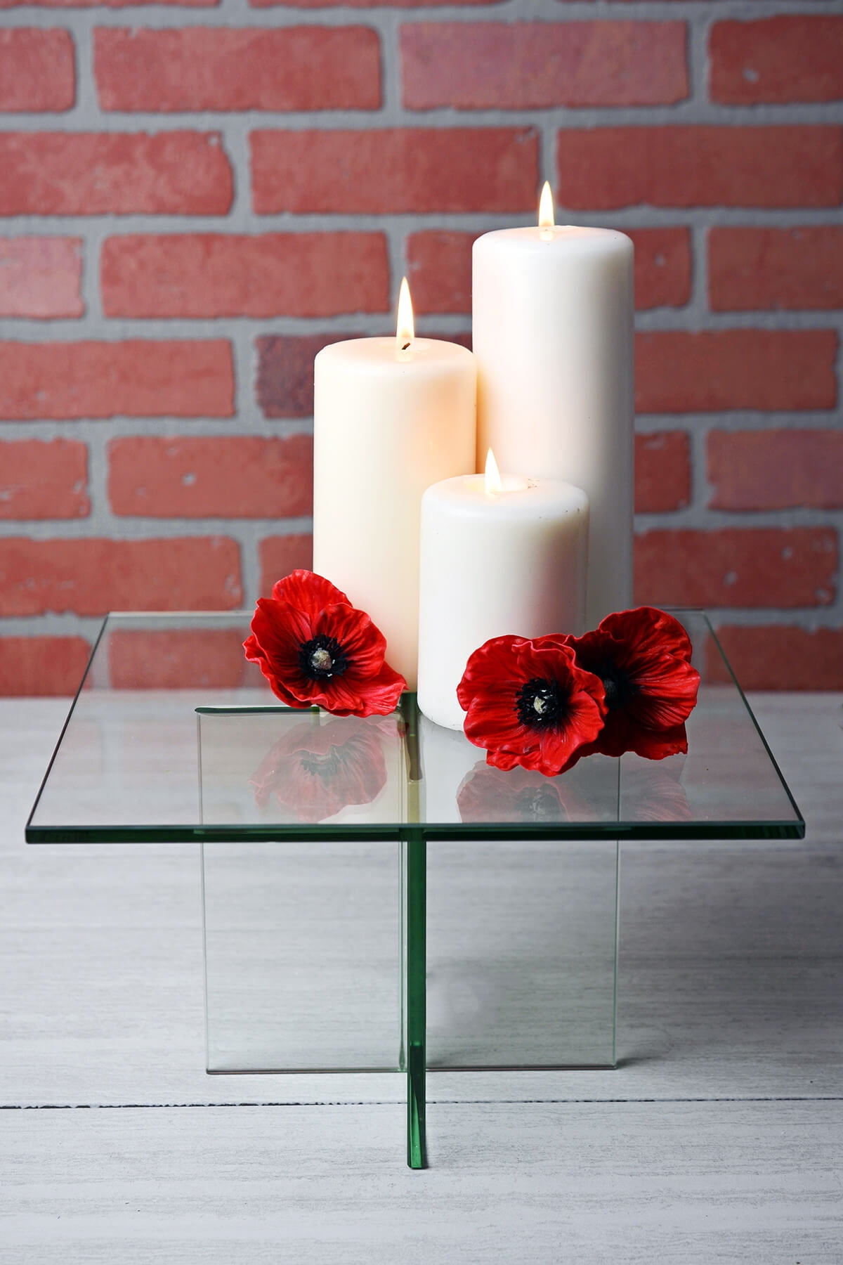 Clear Glass Plate Display Stand 11.75in. X7in. Thick Weighted Glass 7in ...