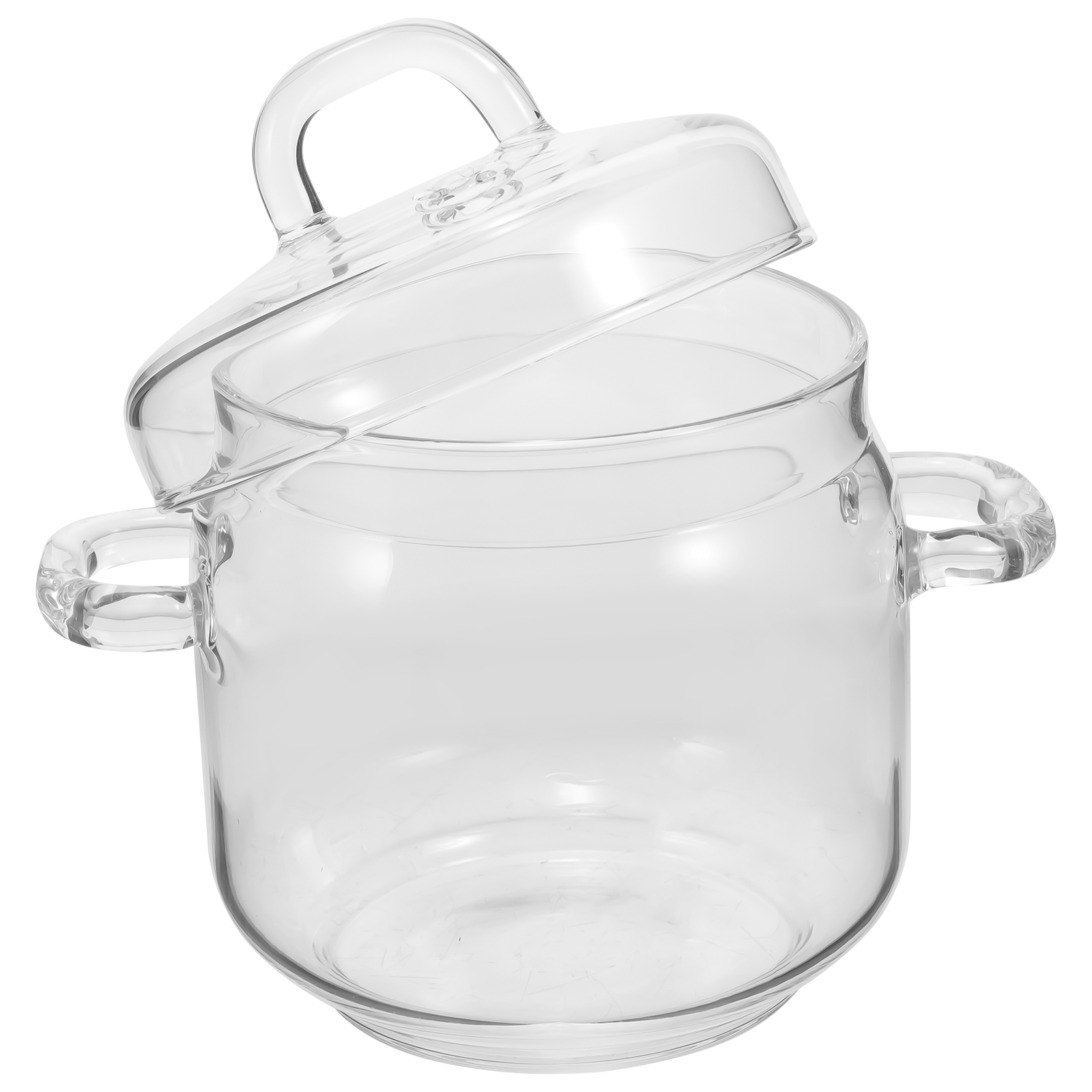 Clear Glass Stew Pot Kitchen Stovetop Cookware Stove Cooking Pot With ...