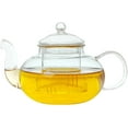 Clear Glass Teapot With Infuser Stovetop Safe Teapot Home Brewer For