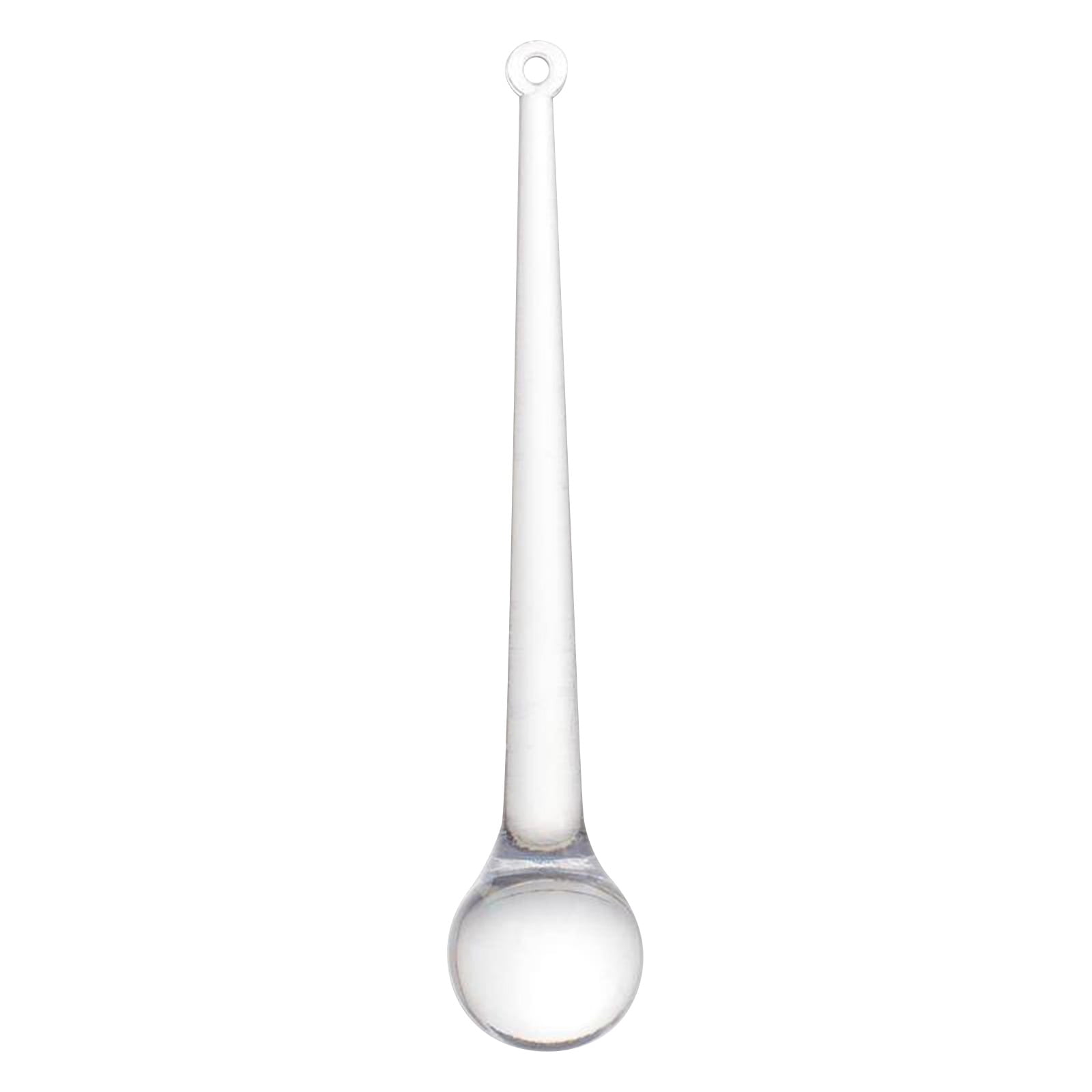 Clear Glass Teardrop Christmas Ornaments Crystal Raindrop Hanging ...