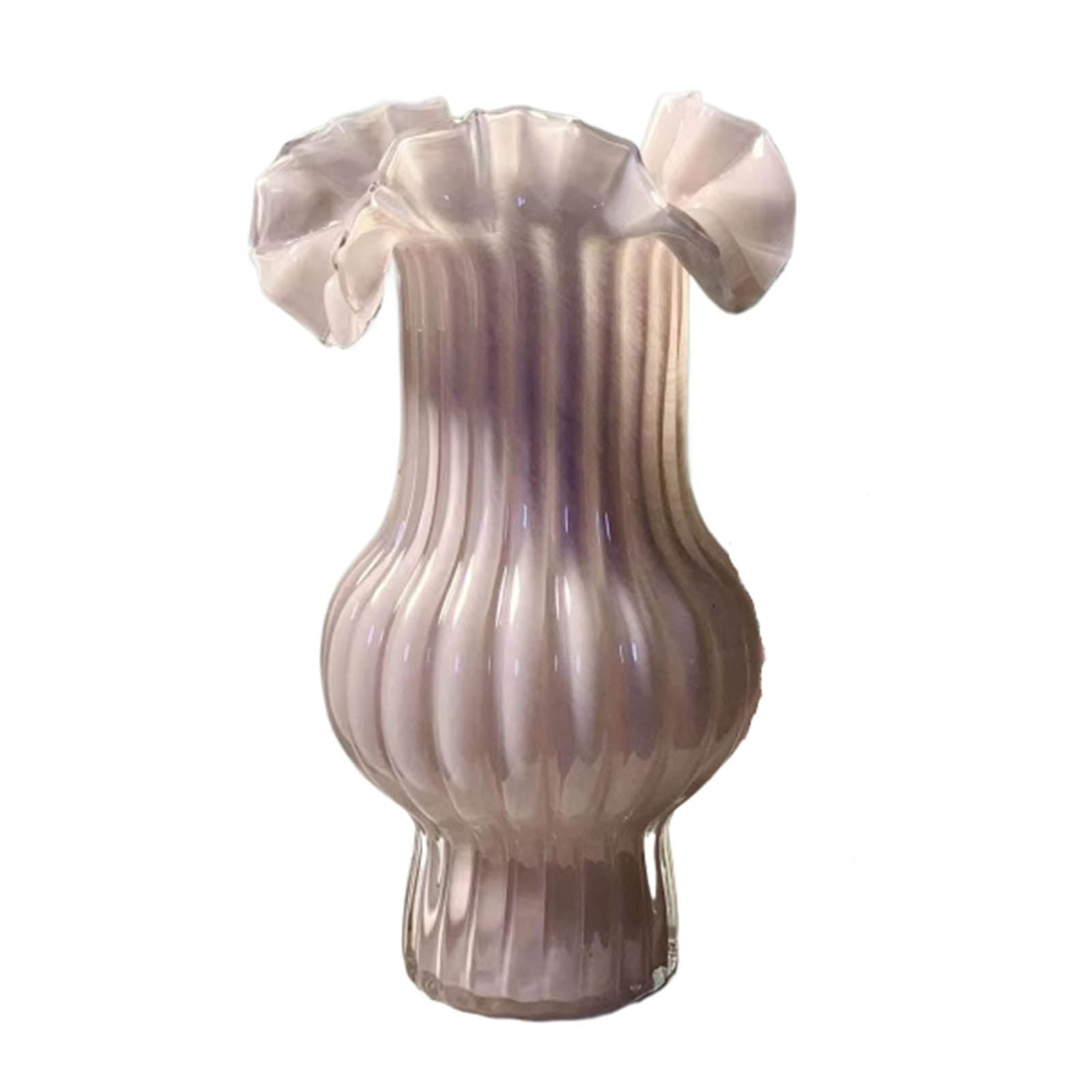 Clear Glass Vase, Home Decorations, Pleated Vase, French Vase ...