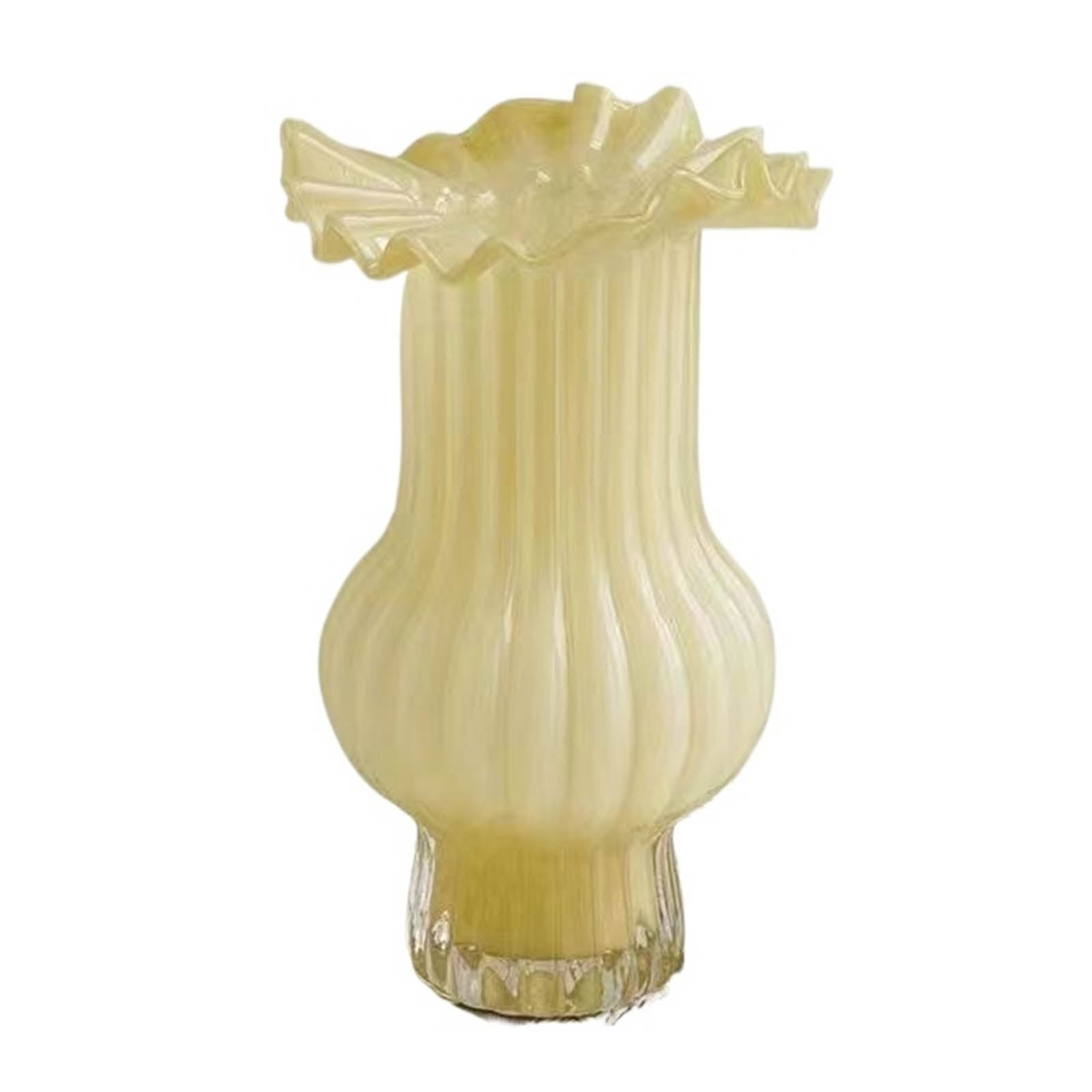 Clear Glass Vase, Home Decorations, Pleated Vase, French Vase ...