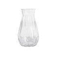 Clear Glass Vase for Flower, Geometric Faceted Design Flower Vase for ...