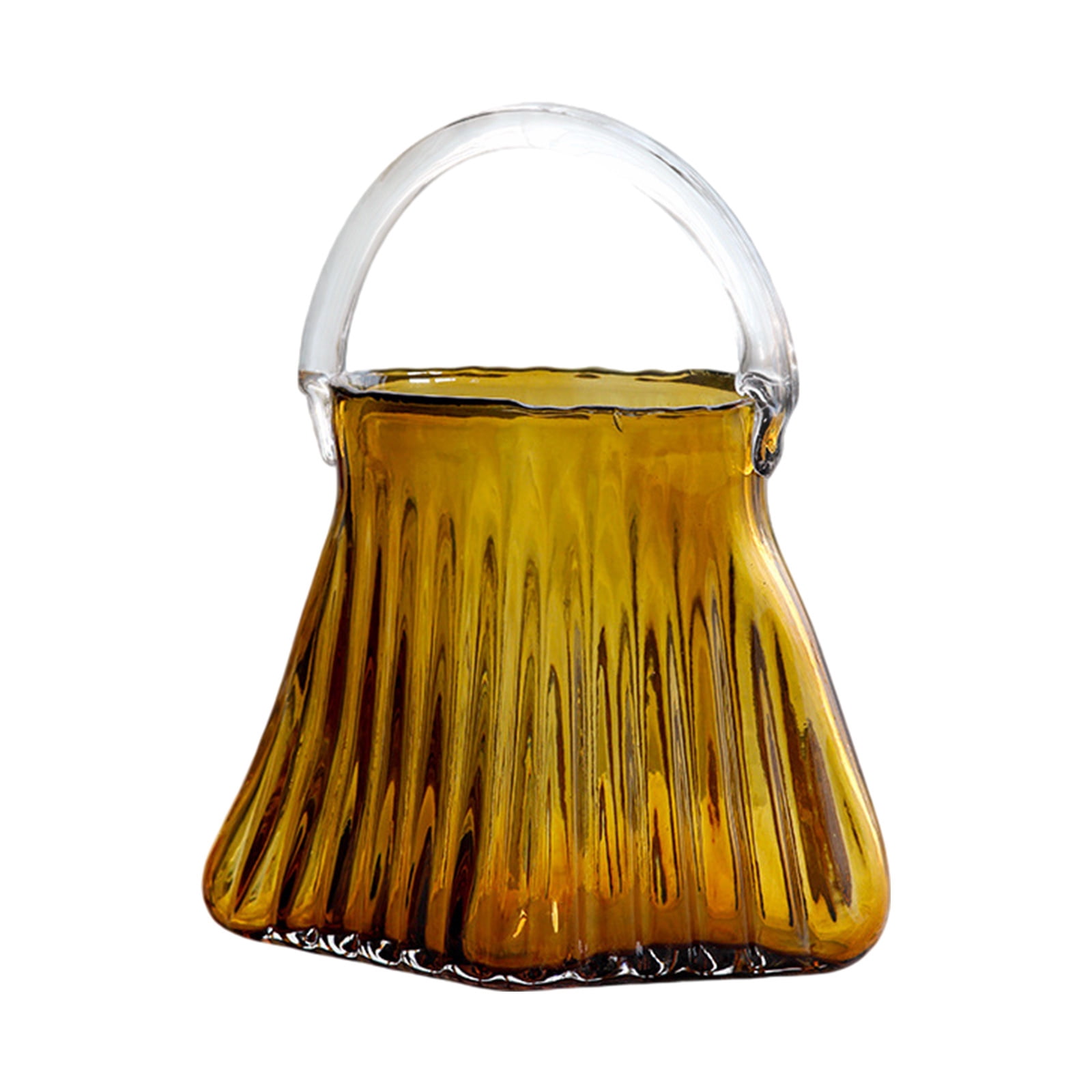 Clear Glass Vases Handbag Shape Case Hold Flower Suitable For Home ...
