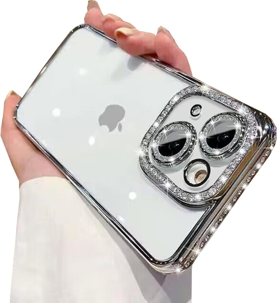 Clear Glitter for iPhone 15 Case, Luxury Bling Sparkly Diamond ...