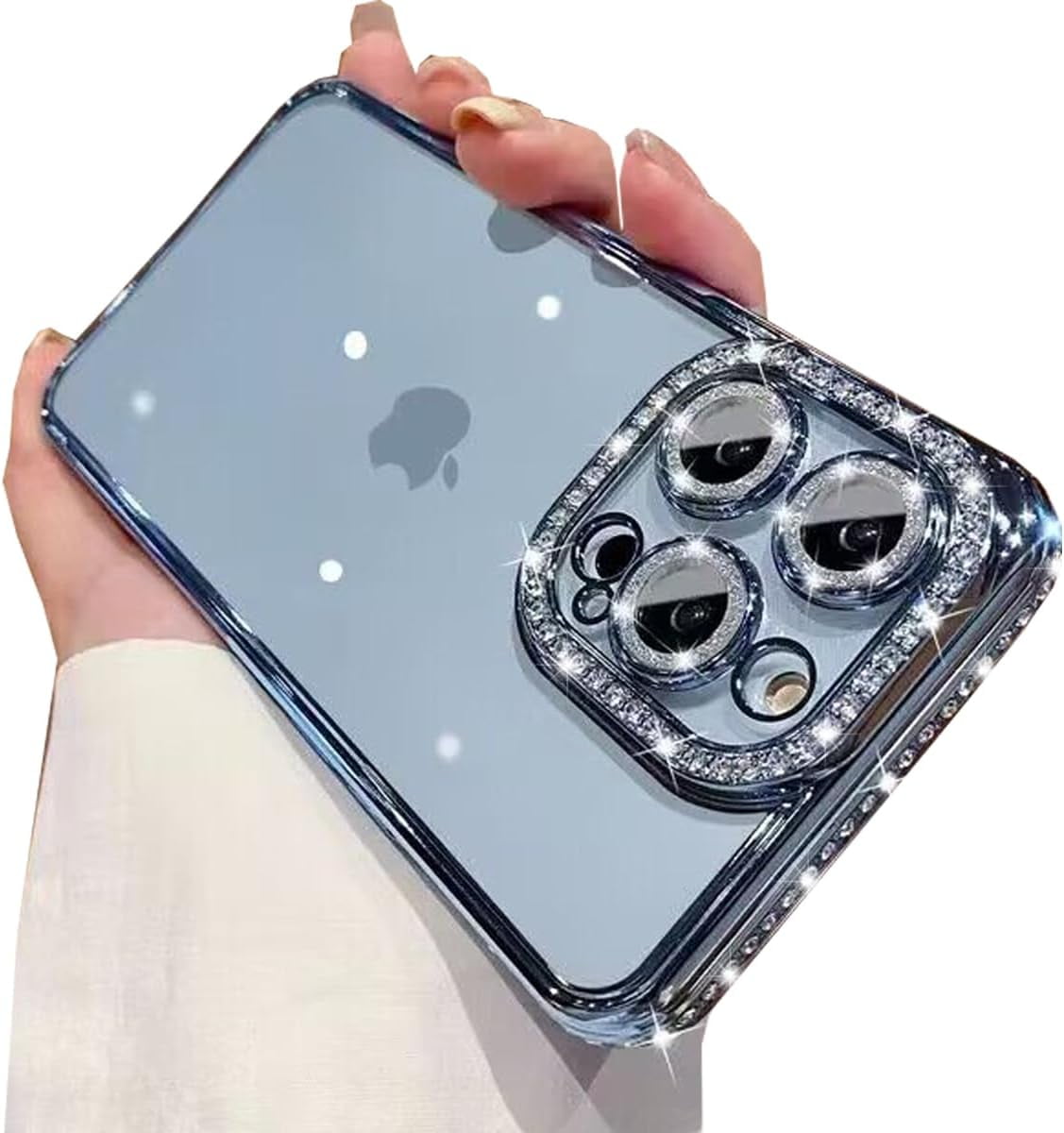 Clear Glitter for iPhone 15 Pro Case,Luxury Bling Sparkly Diamond ...