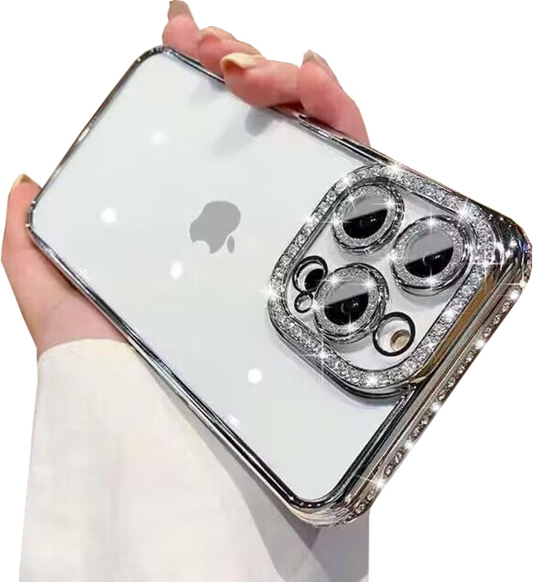Clear Glitter for iPhone 15 Pro Case,Luxury Bling Sparkly Diamond ...