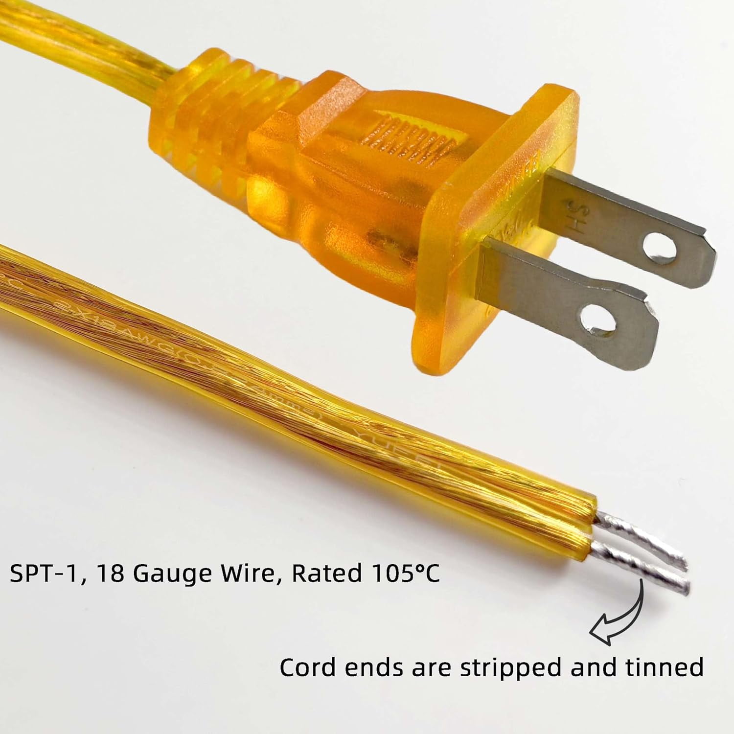 Clear Gold Lamp Cord, 8 Feet Transparent Replacement Lamp Cords For ...