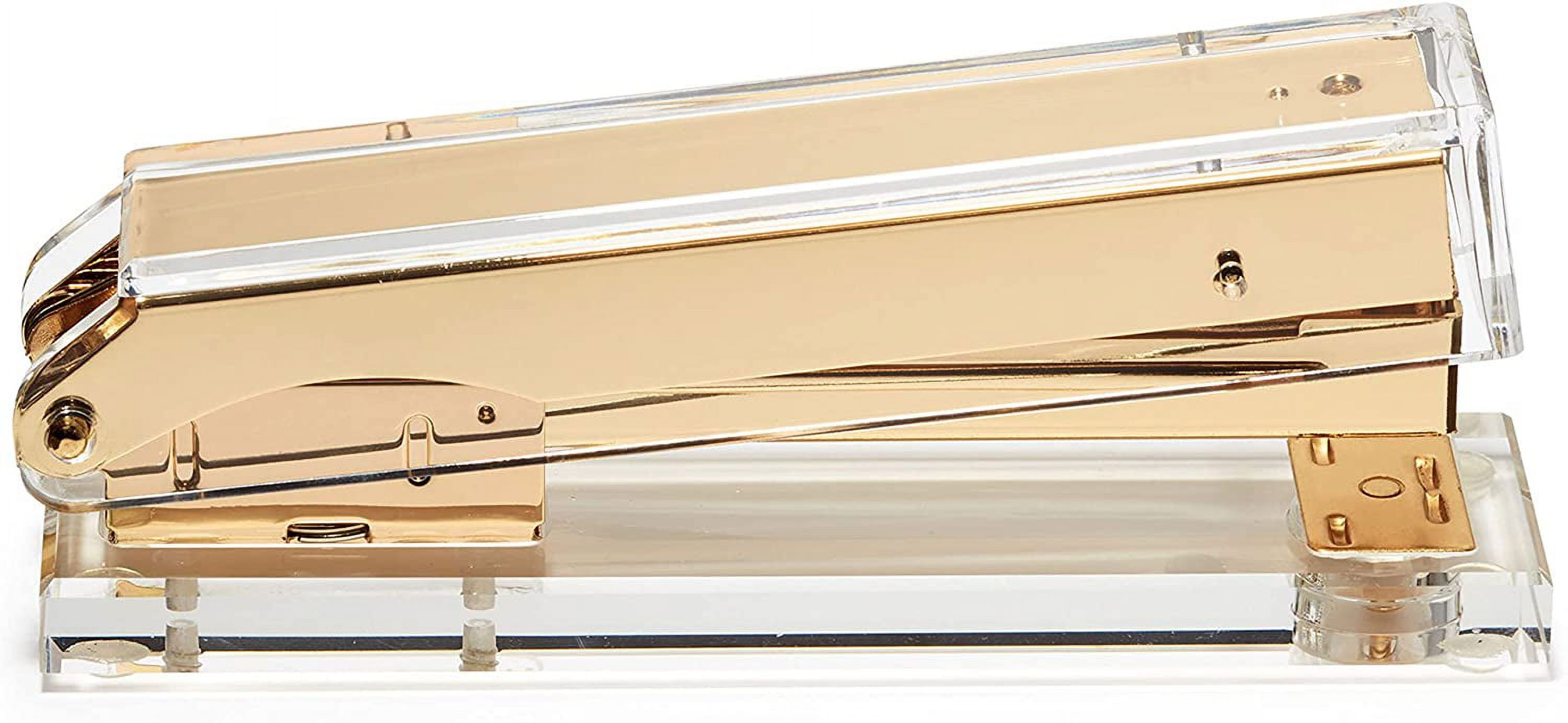 Clear Gold Toned Acrylic Stapler - Fits Standard Staples - Graduation ...