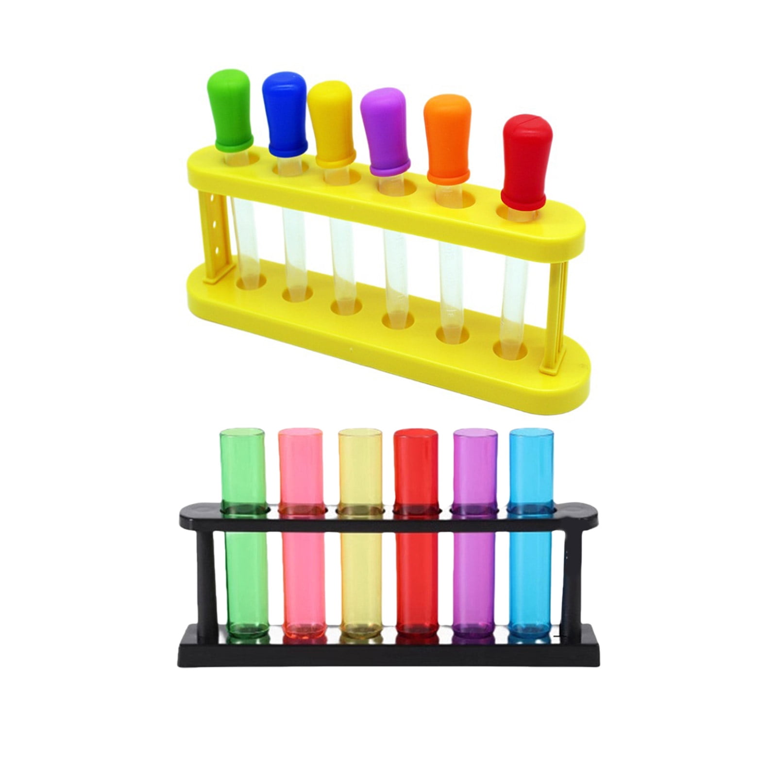 Clear Graduated Sample Tubes Set Shatterproof ABS Dropper Pipettes with ...