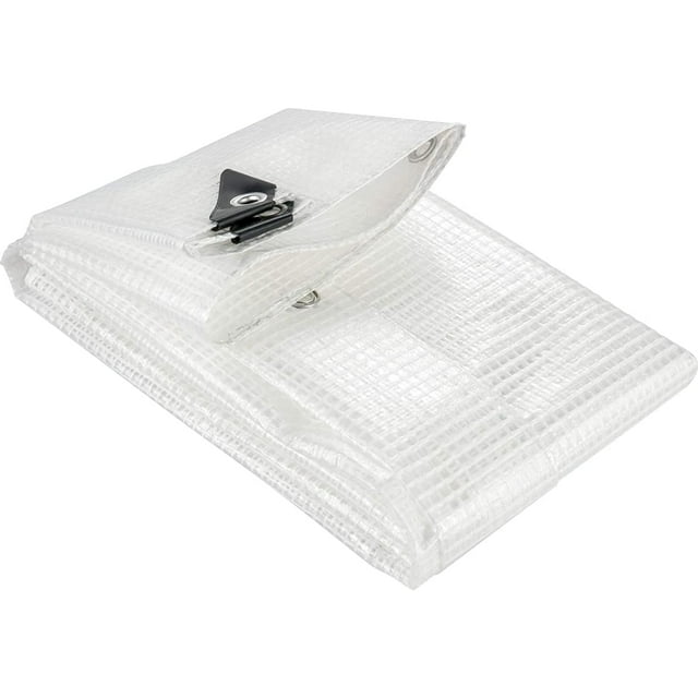 Clear Greenhouse Heavy Duty tarp 14 Mil Clear Waterproof Cover 10 Year ...