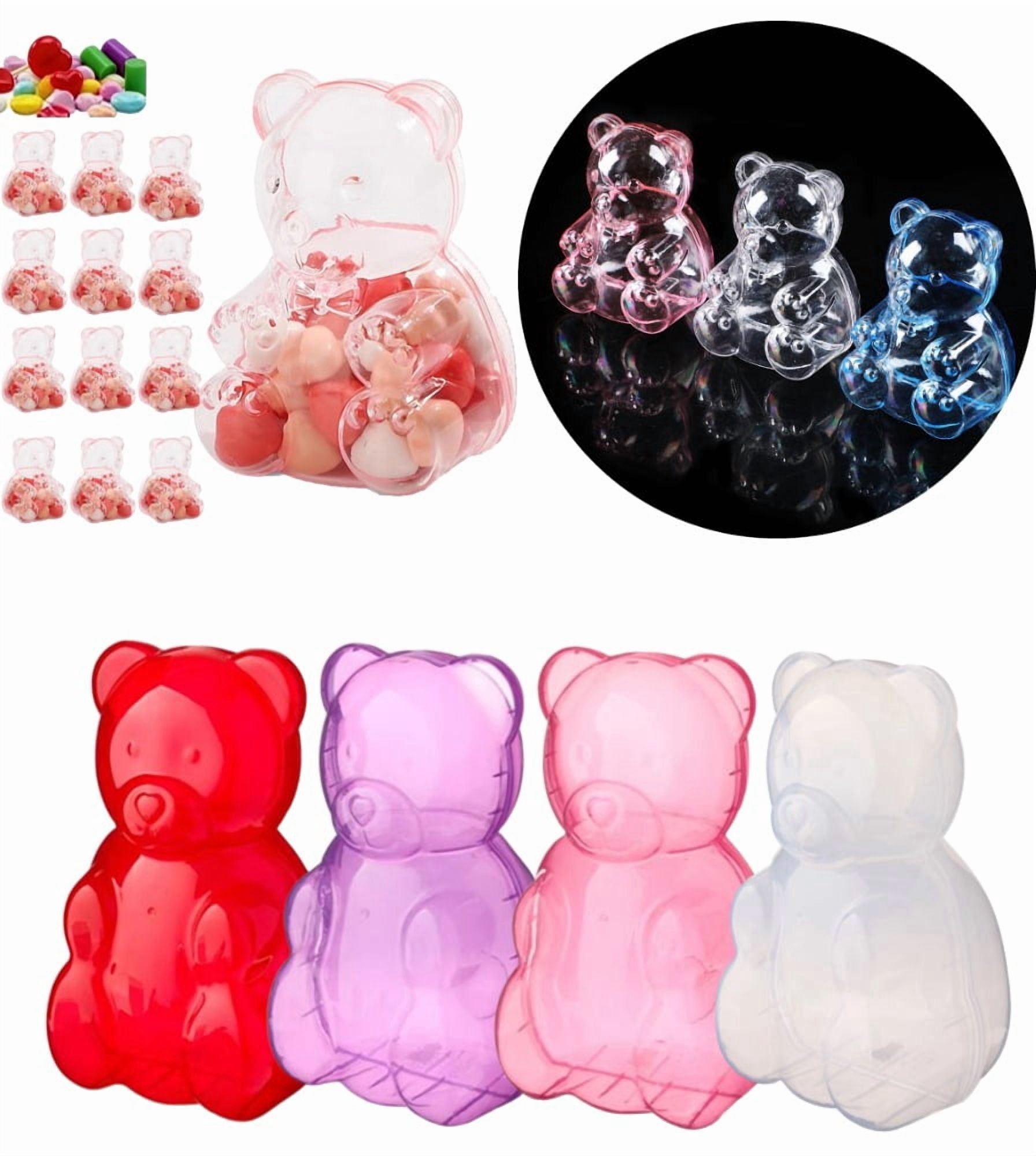 Clear Gummy Bear Container 16 Inch, Giant Plastic Gummy Bear Candy ...
