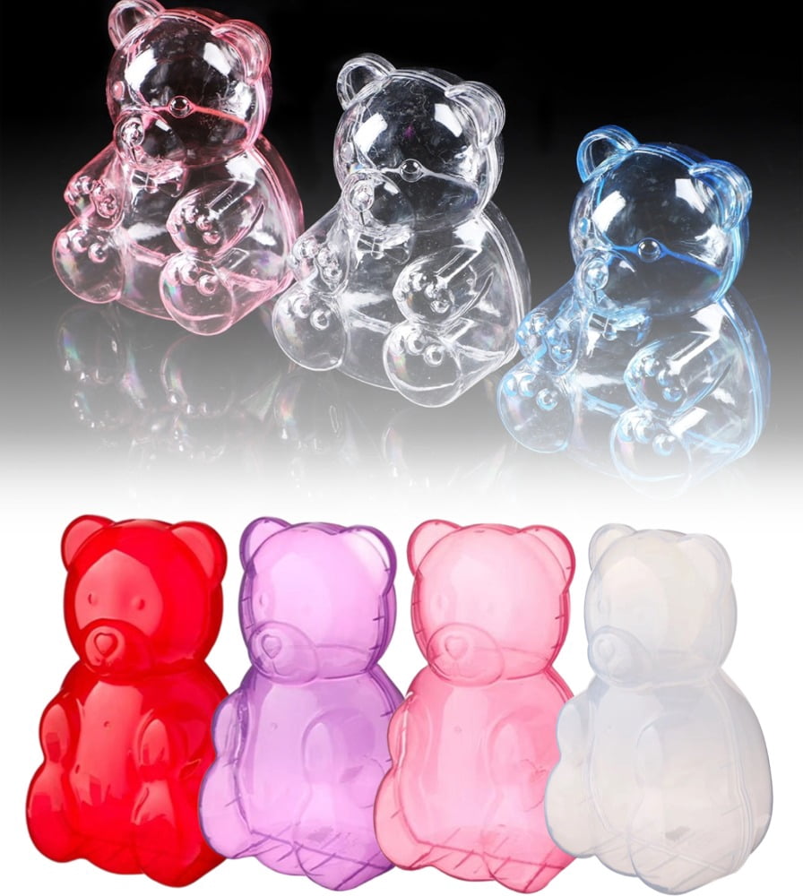 Clear Gummy Bear Container 16 Inch, Giant Plastic Gummy Bear Candy ...