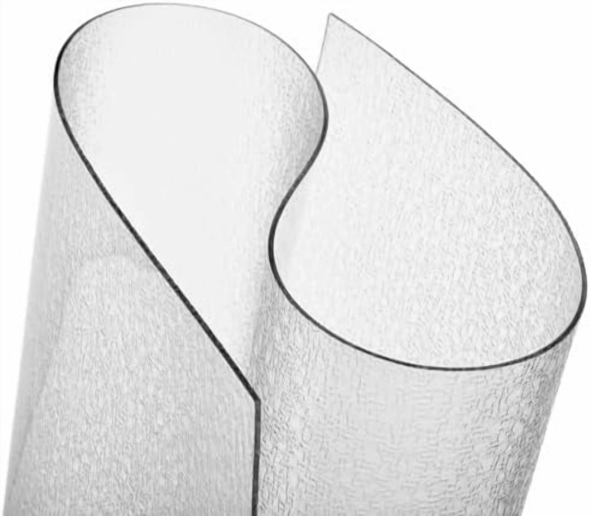 Clear Hard Floor Runner, USA Made, Safe, 27 x 72 Inch, 2mm Thick Clear ...