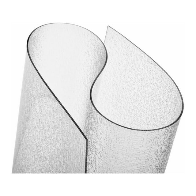 Clear Hard Floor Runner, USA Made, Safe, 42 Inch Round, 2mm Thick Clear ...