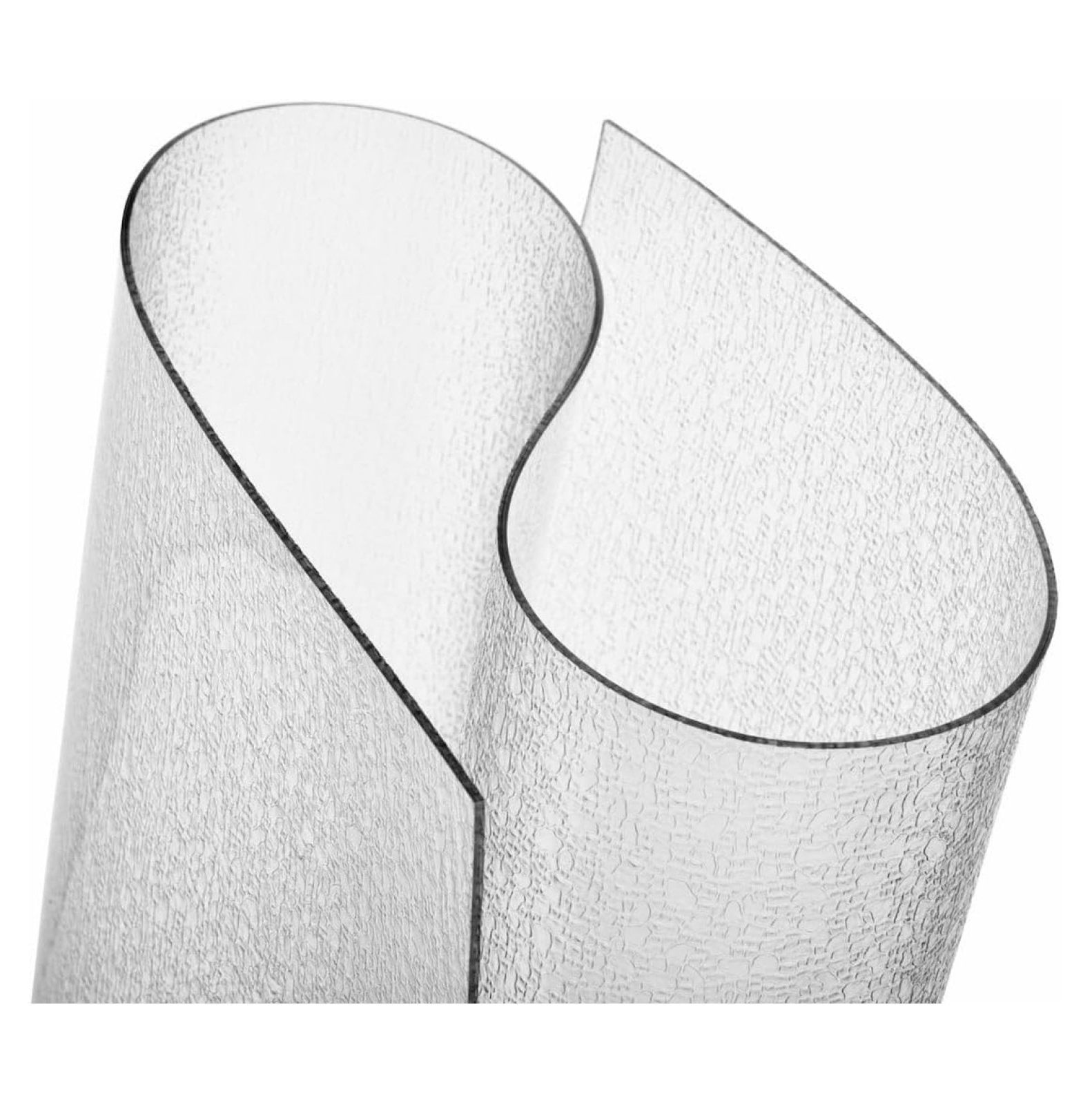 Clear Hard Floor Runner, USA Made, Safe, 44 x 44 Inch, 2mm Thick Clear ...