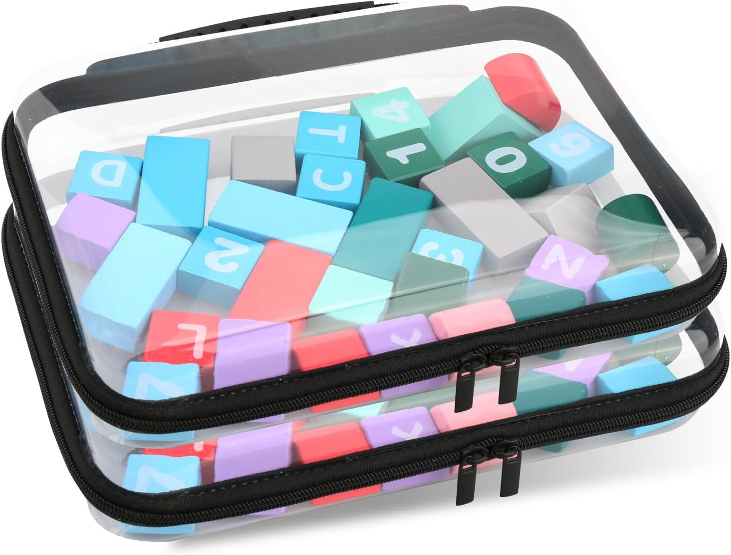 Clear Hard Zipper Pouch, Storage Bins, Waterproof PVC Shell Travelling ...