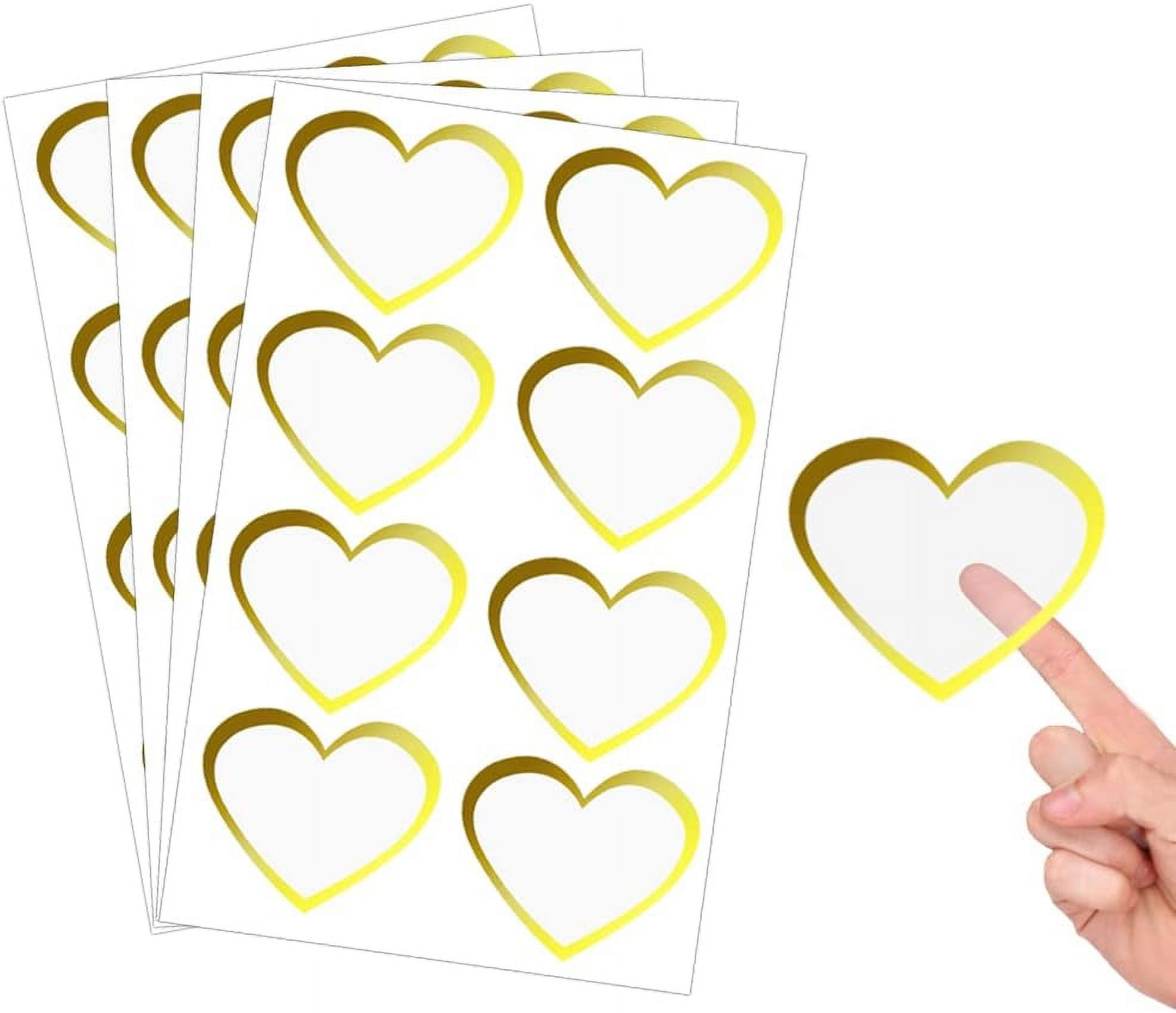 Red Heart Sticker in 0.5 inch (13mm) 1/2 - Hearts Adhesive All Purpose ...