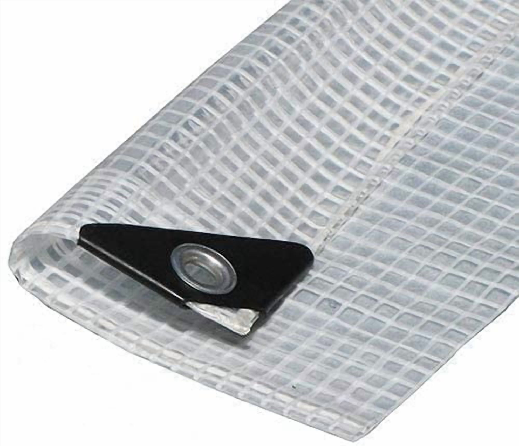 Clear Heavy Duty Clear See-Through Tarp Fiber Reinforced (14 Mil Poly ...
