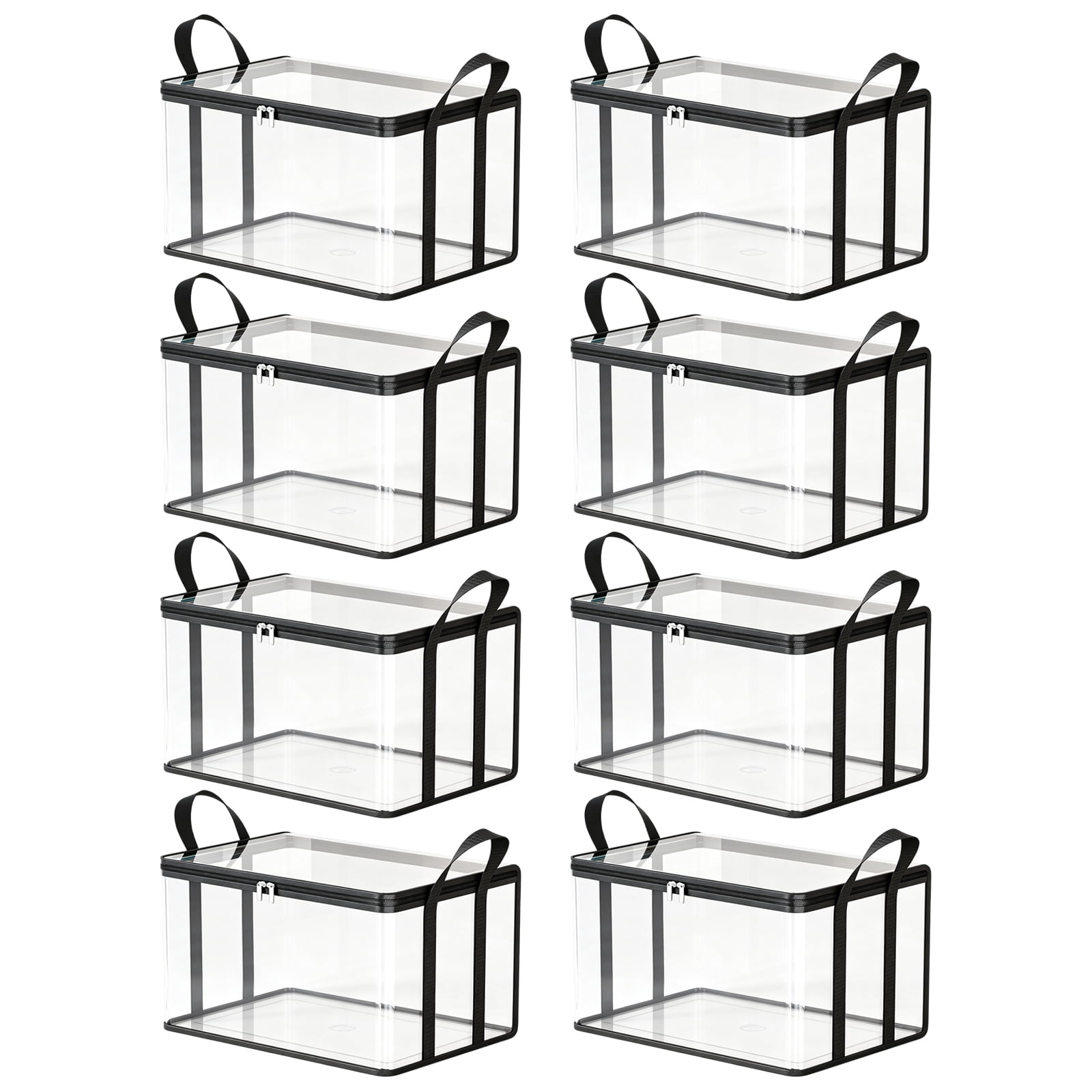 Clear Heavy Duty Moving Bags, Clear Storage Bins with Lids, Reinforced ...