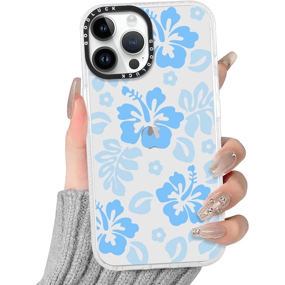 Clear Hibiscus Flower Case for iPhone 11 Pro Max 6.5", Cute Preppy ...