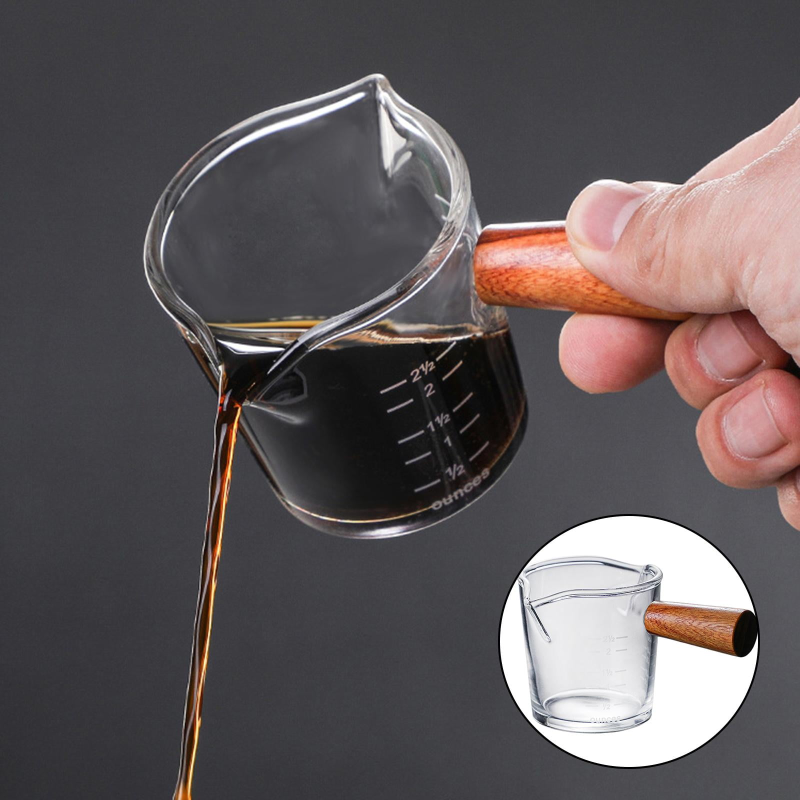Clear High Borosilicate Glass Double Spout Measuring Cup 51-100ML of ...