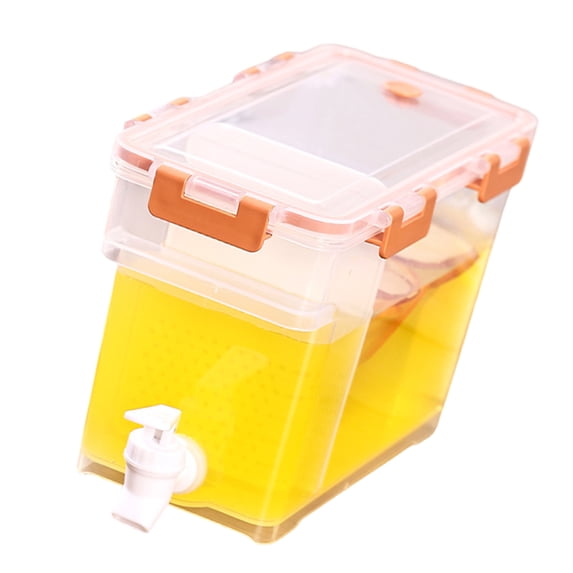 Clear High Capacity Beverage Dispenser with Sealed Lid Refrigerator ...