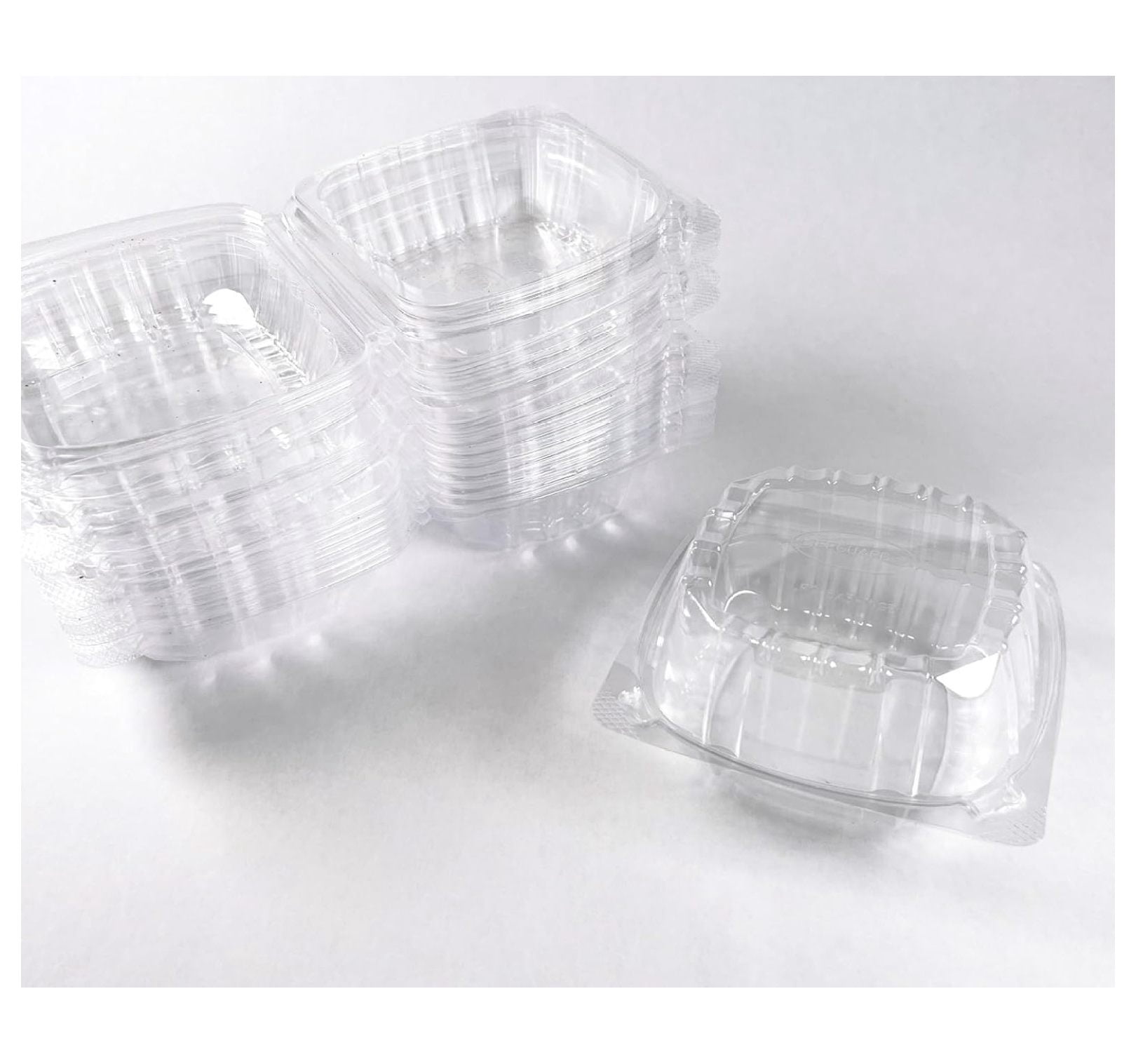 Clear Hinged Lid To Go Food Containers for Sandwiches, Desserts, and ...