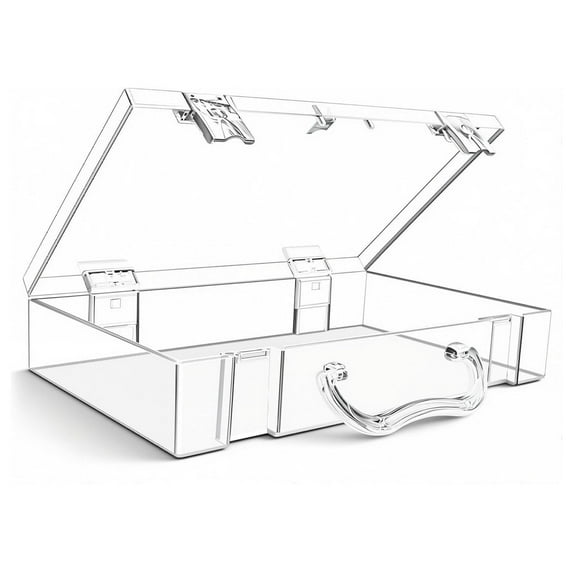 Clear Hinged Plastic Containers,Keepsake Storage Boxes Plastic,Display ...