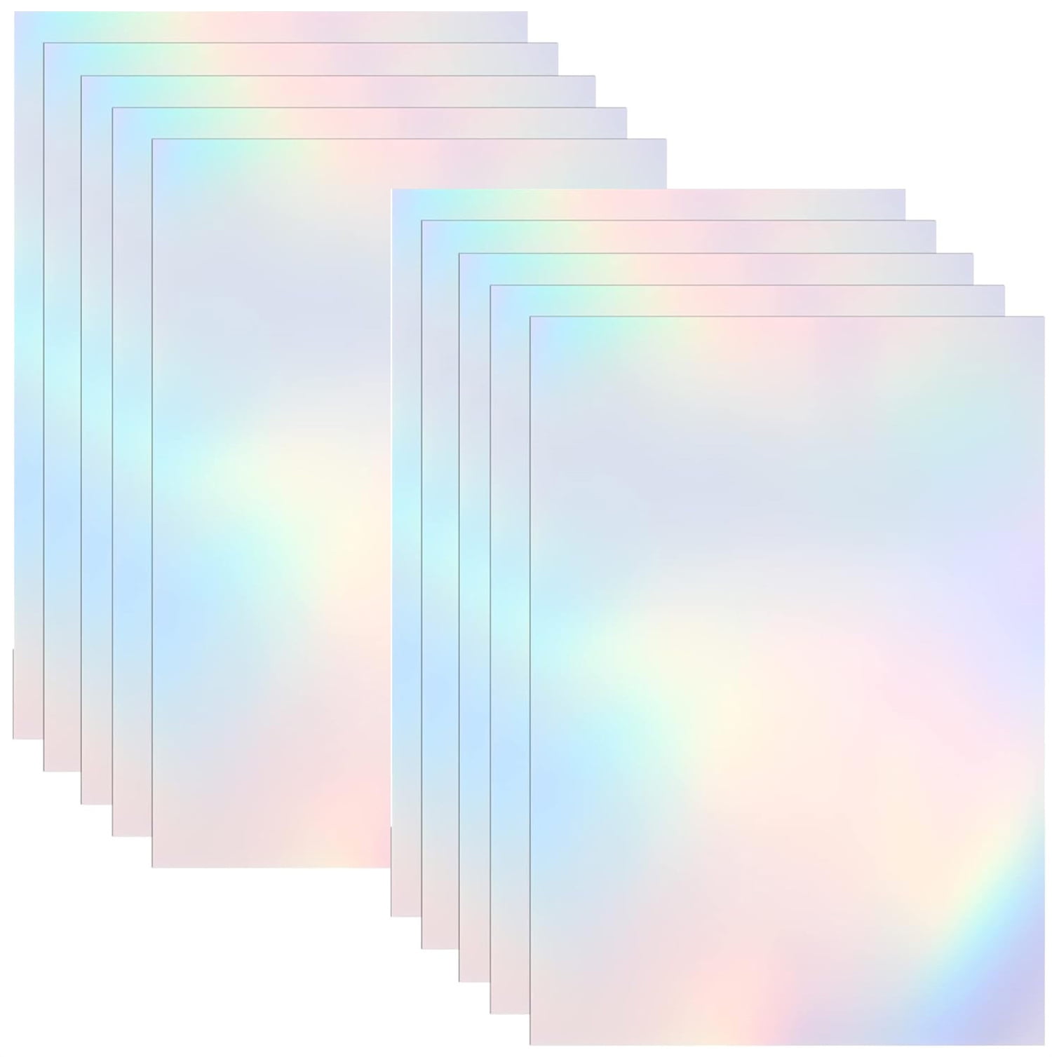 Clear Holographic Laminate Sheets,Bexikou 20 Sheets Holographic ...