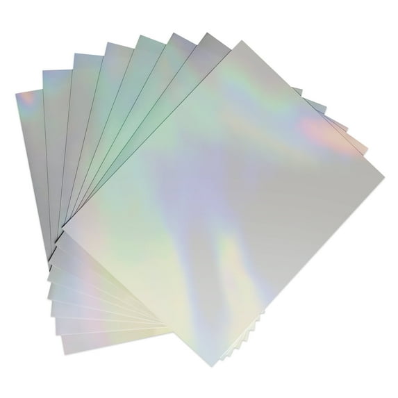 Clear Holographic Sticker Paper for Ink jet & Laser Printer 20 Sheets ...