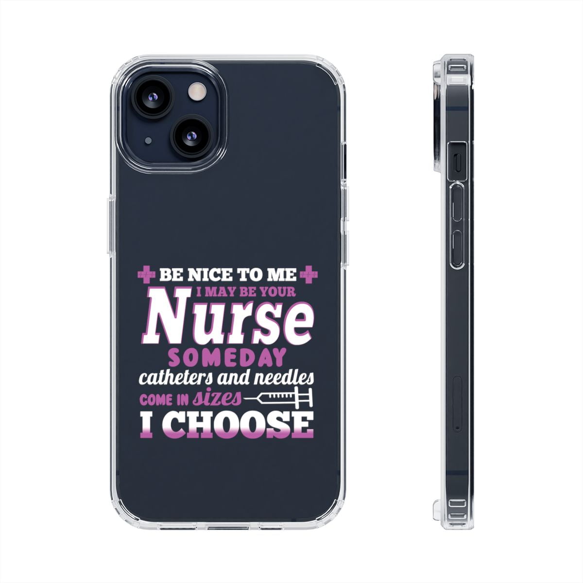 Clear Hybrid Shockproof Case for Apple iPhone 11 - Be Nice I May Be ...