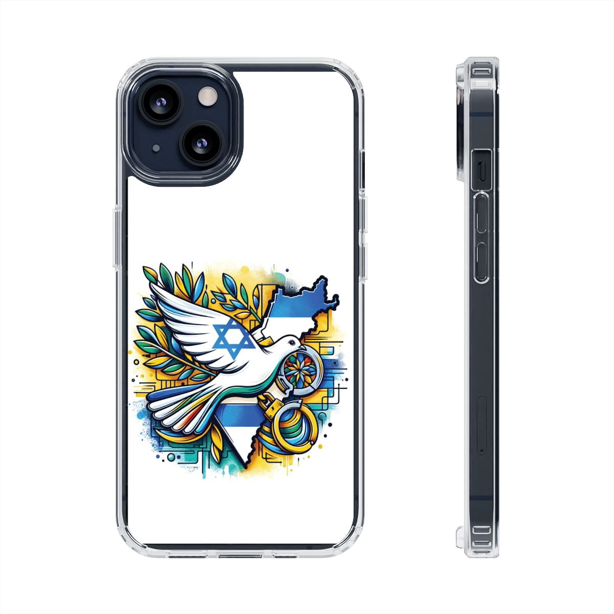 Clear Hybrid Shockproof Case for Apple iPhone 11 - Dove of Peace Israel ...
