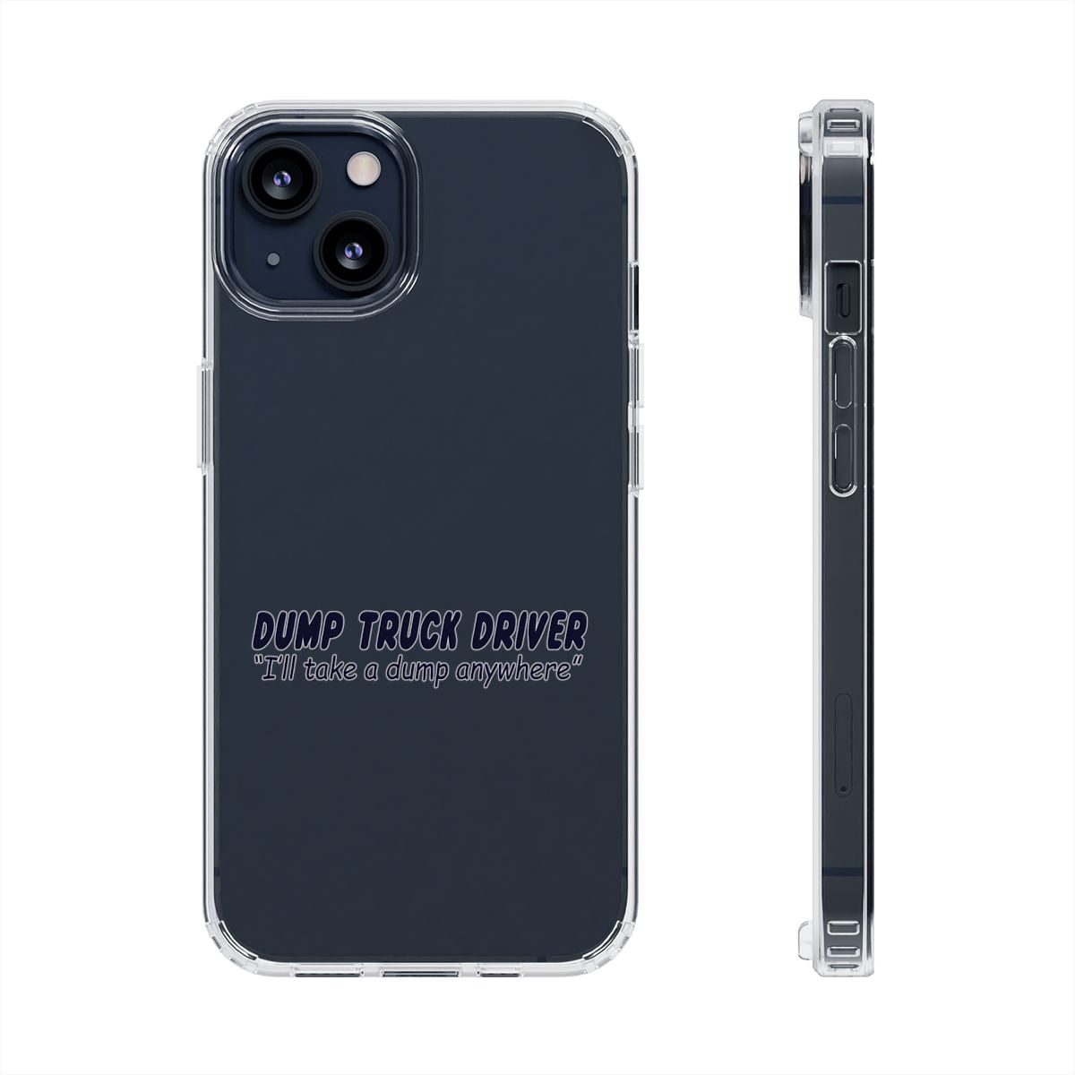 DistinctInk Clear Hybrid Case for Apple iPhone 11 (6.1" Screen) - Dump ...