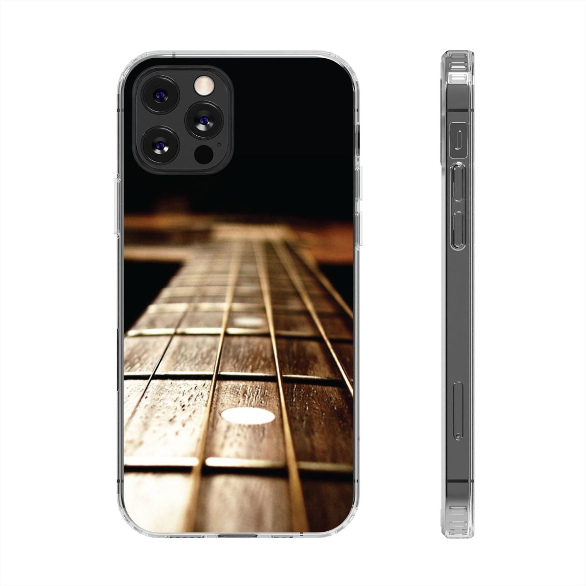 Clear Hybrid Shockproof Case for Apple iPhone 11 PRO - Closeup Guitar ...