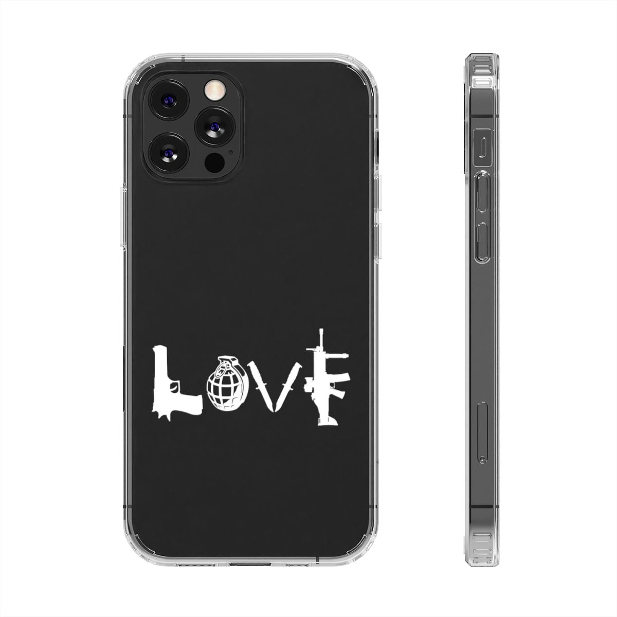 Clear Hybrid Shockproof Case for Apple iPhone 11 PRO - Love Weaponry ...
