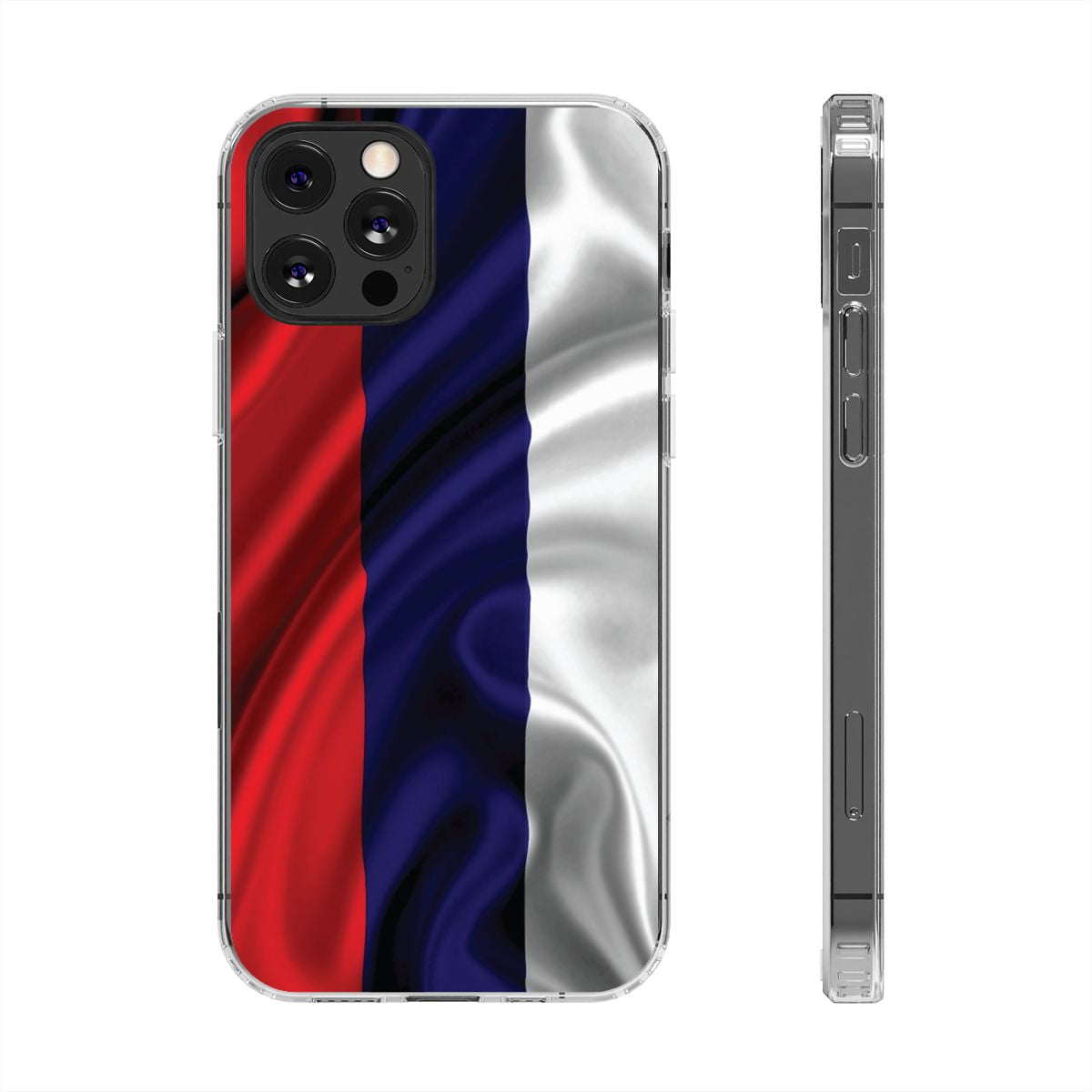 Clear Hybrid Shockproof Case for Apple iPhone 11 PRO - Russian Tricolor ...