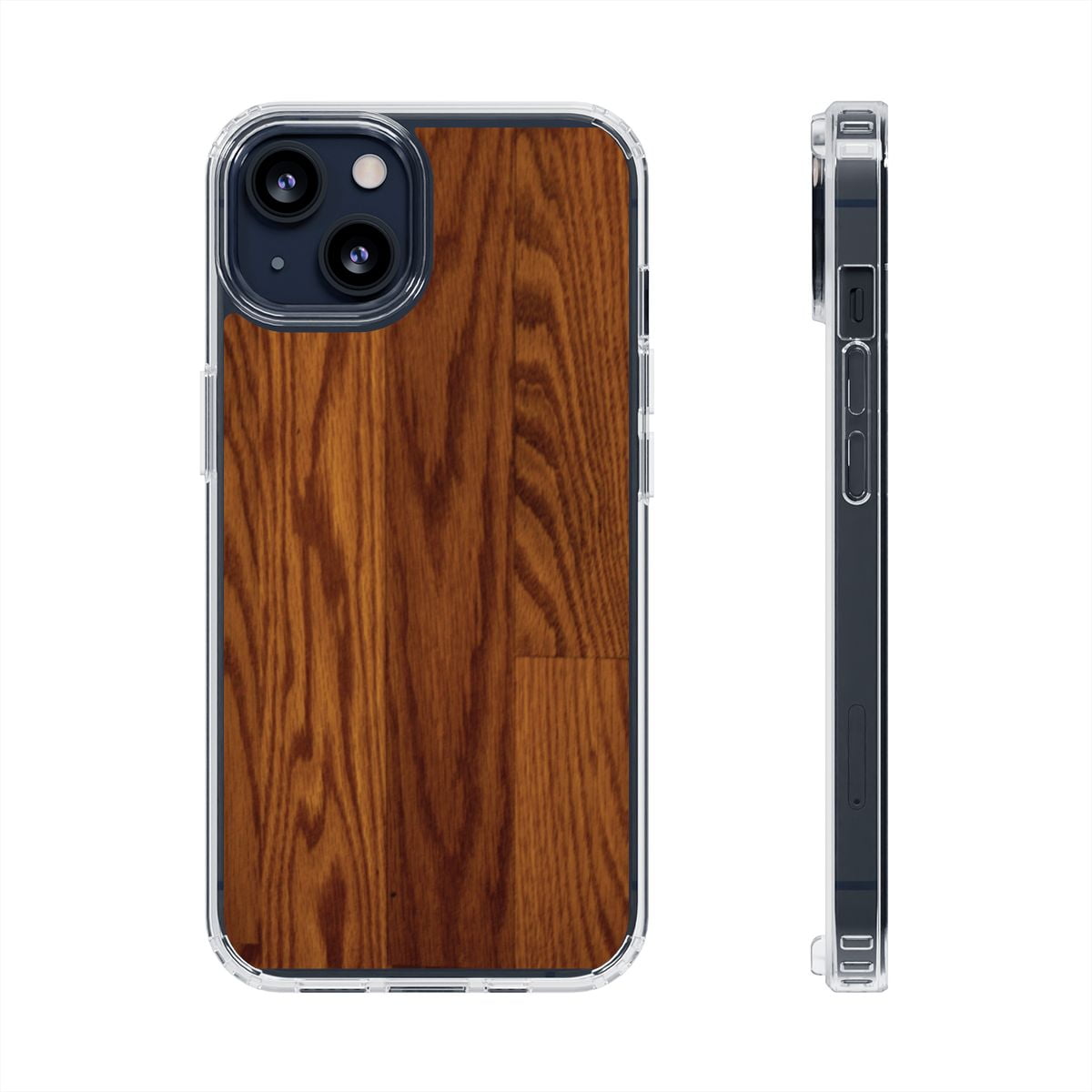 Clear Hybrid Shockproof Case for Apple iPhone 11 - Warm Rustic Wood ...
